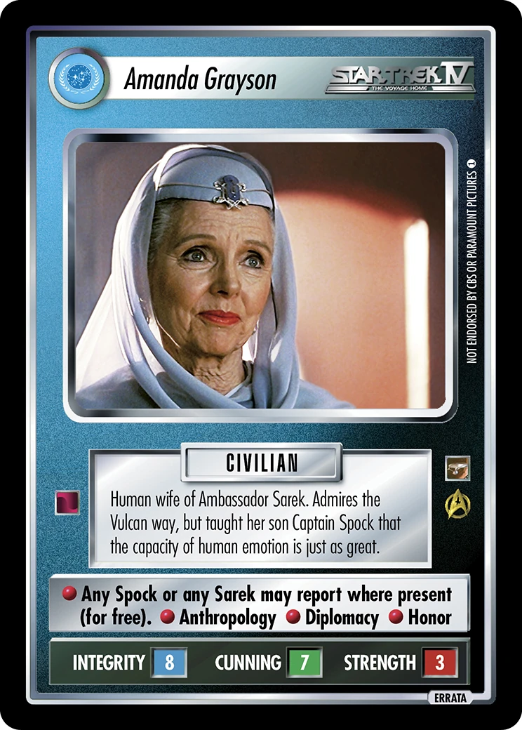 Amanda Grayson (Errata) (TMP) | CardGuide Wiki | Fandom
