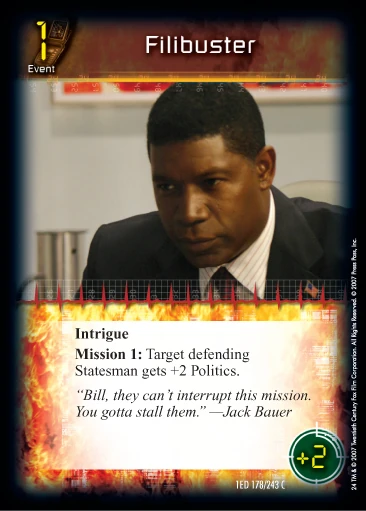 Filibuster (1E) | CardGuide Wiki | Fandom