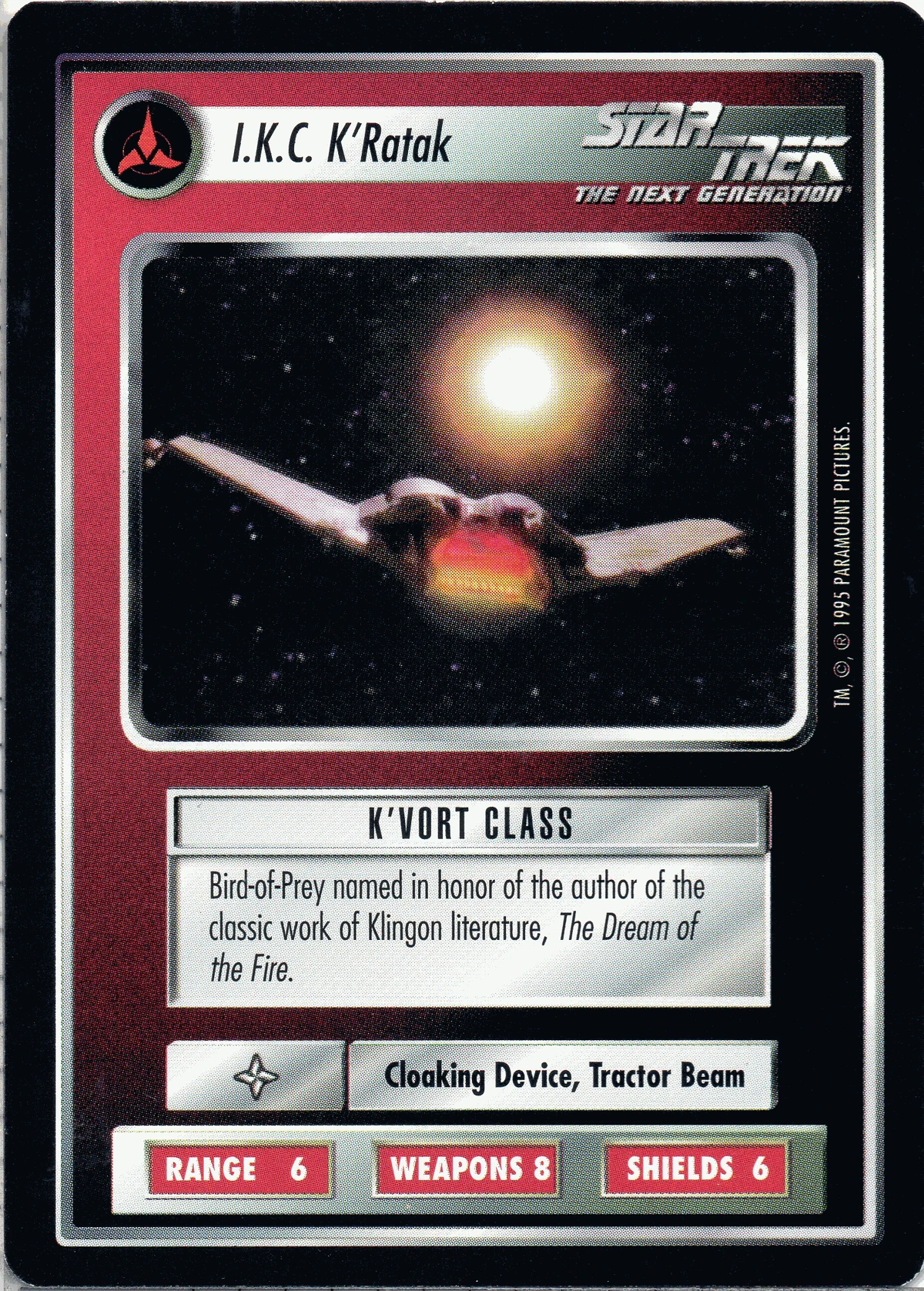 I.K.C. K'Ratak (AU) | CardGuide Wiki | Fandom