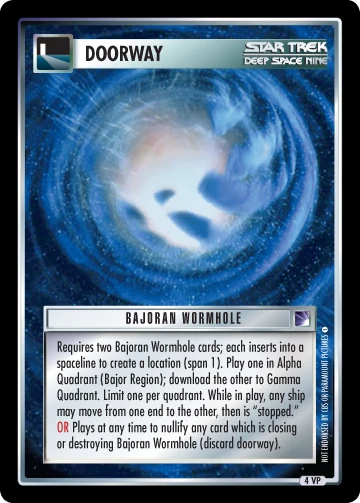 Bajoran Wormhole (VP) | CardGuide Wiki | Fandom