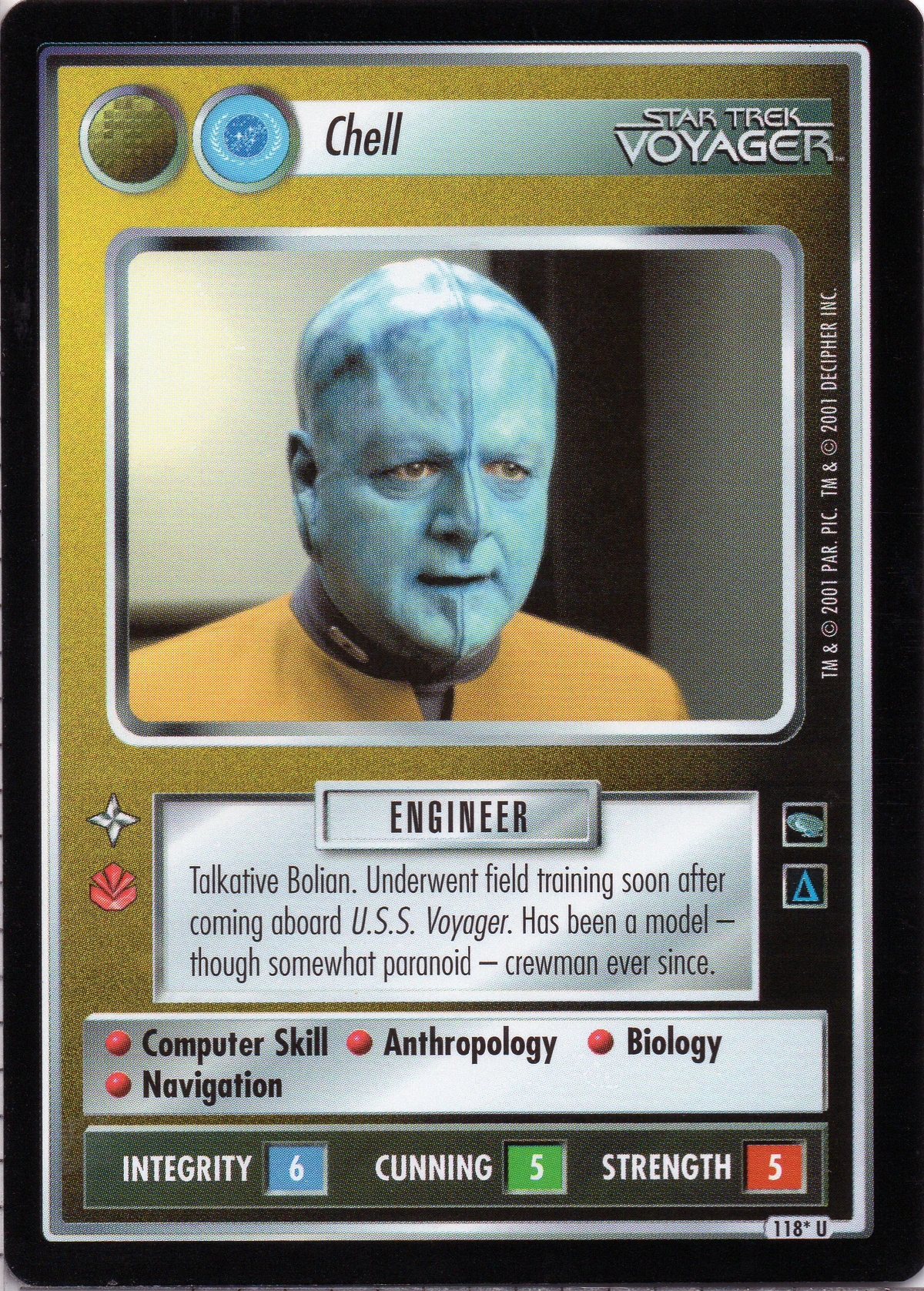 Chell (VOY) (AI) | CardGuide Wiki | Fandom