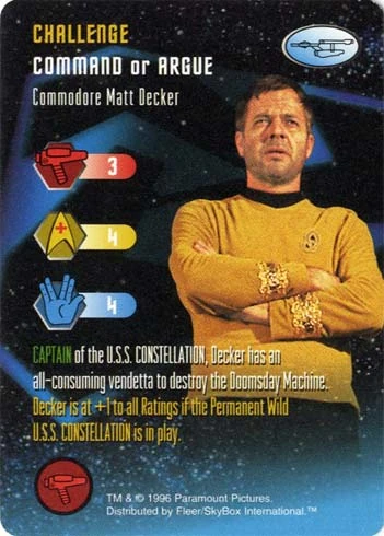 Commodore Matt Decker (SM) | CardGuide Wiki | Fandom
