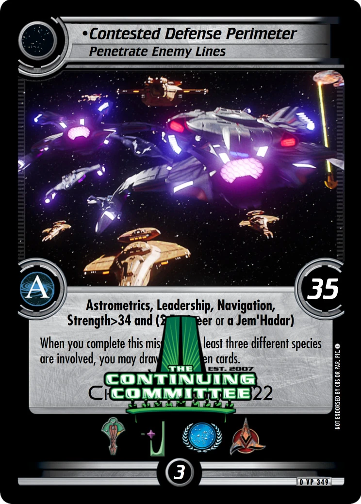 Contested Defense Perimeter - Penetrate Enemy Lines (VP TCC ...
