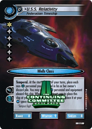 U.S.S. Relativity - Federation Timeship (BP TCC) | CardGuide Wiki | Fandom