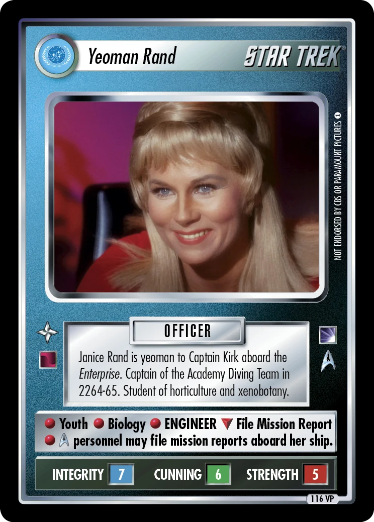 Yeoman Rand (VP) | CardGuide Wiki | Fandom