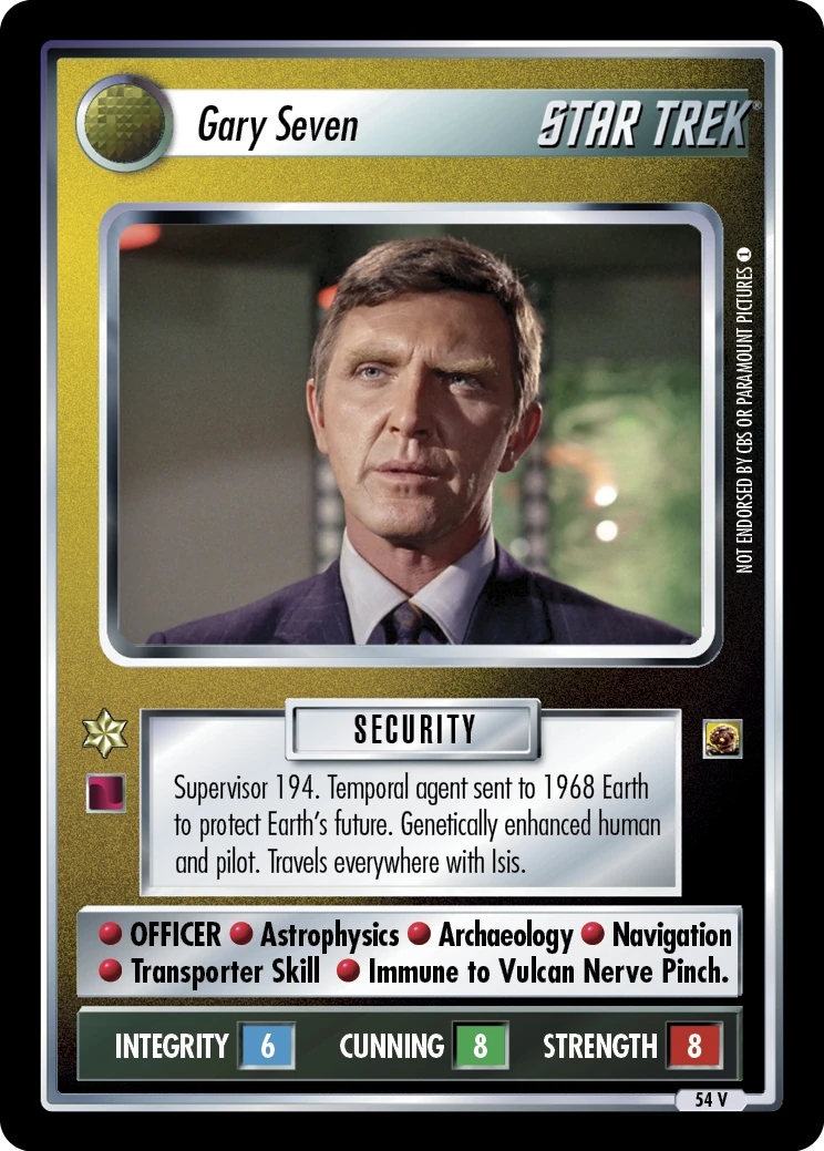 Gary Seven (APLW) | CardGuide Wiki | Fandom