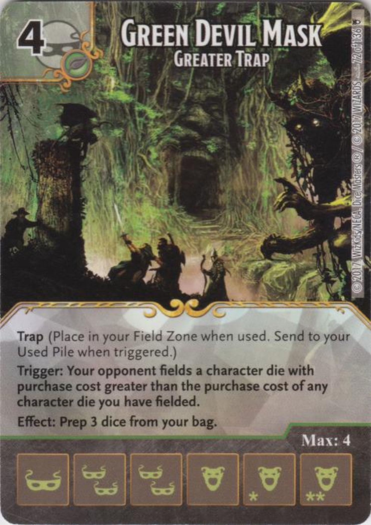 Green Devil Mask Greater Trap Toa Cardguide Wiki Fandom