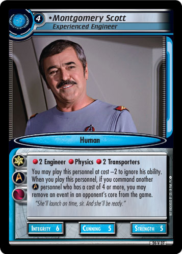 Montgomery Scott - Experienced Engineer (ALL) | CardGuide Wiki | Fandom