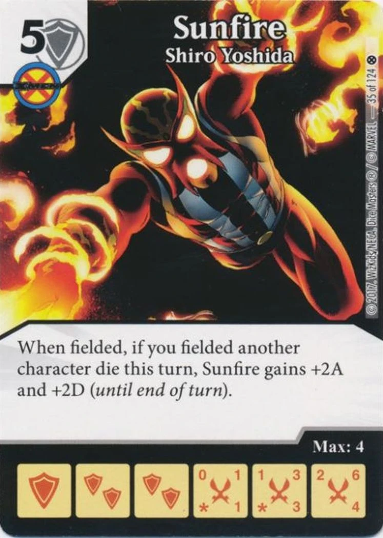 Sunfire - Shiro Yoshida (XMFC) | CardGuide Wiki | Fandom