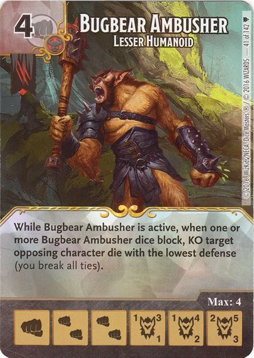 Bugbear Ambusher - Lesser Humanoid (FUS) | CardGuide Wiki | Fandom