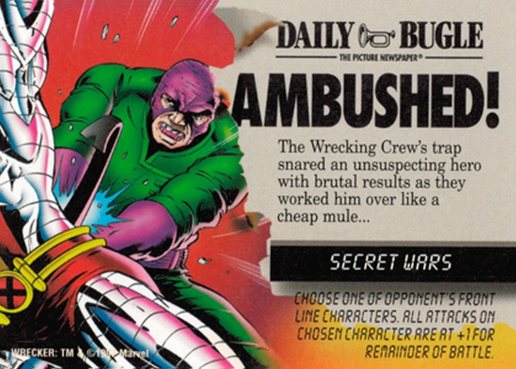 Secret Wars Ambushed Mnop Cardguide Wiki Fandom
