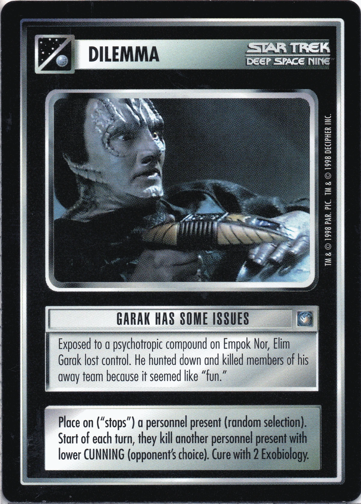 Garak Has Some Issues (DS9) | CardGuide Wiki | Fandom