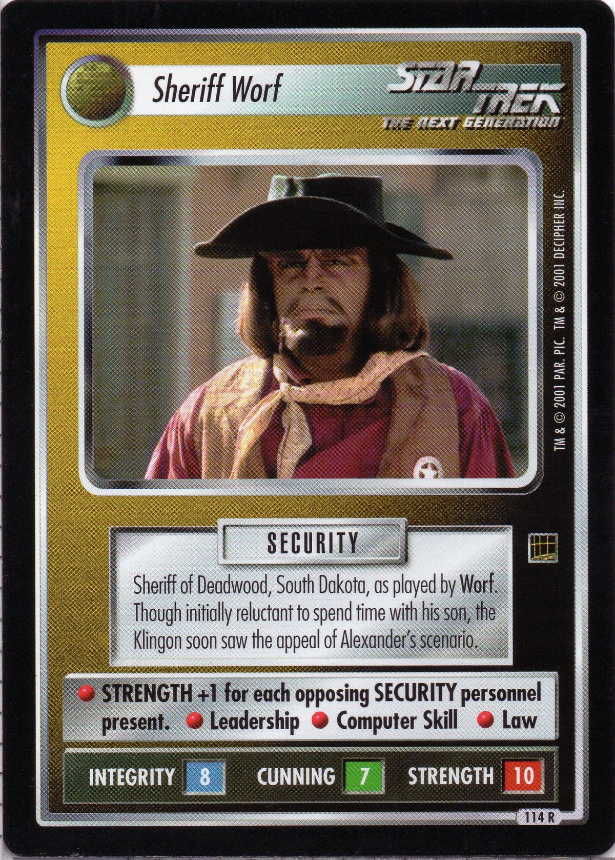 Sheriff Worf (HA) | CardGuide Wiki | Fandom