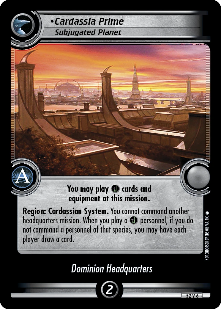 Cardassia Prime - Subjugated Planet (AR) | CardGuide Wiki | Fandom