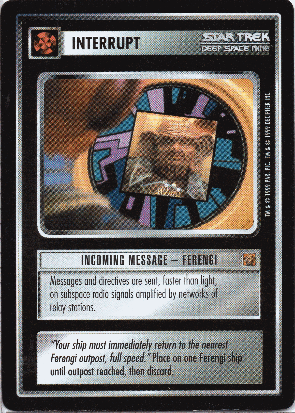 Incoming Message Ferengi Roa Cardguide Wiki Fandom