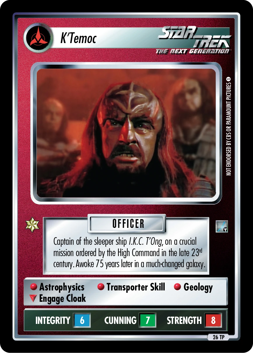 K'Temoc (AGT Tr) | CardGuide Wiki | Fandom