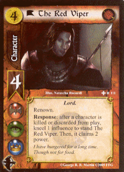 The Red Viper (WiE) | CardGuide Wiki | Fandom