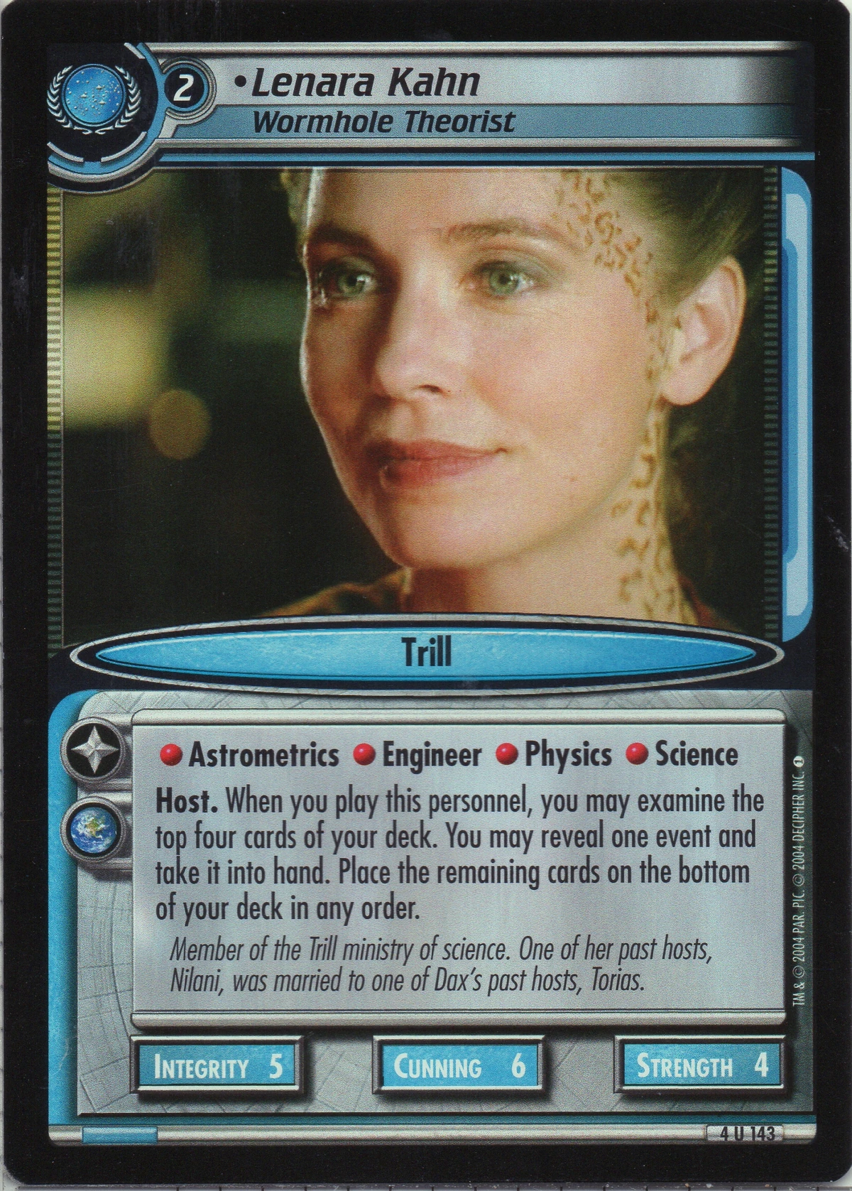 Lenara Kahn - Wormhole Theorist (NE) | CardGuide Wiki | Fandom