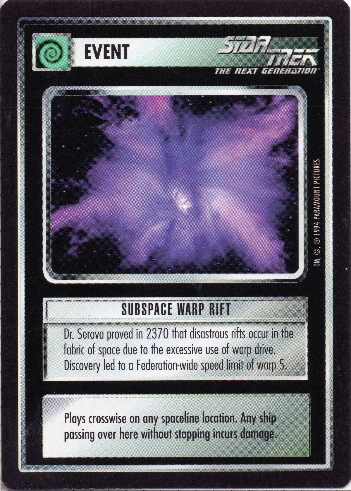 Subspace Warp Rift Cardguide Wiki Fandom