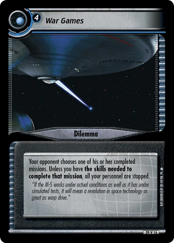 War Games (US) | CardGuide Wiki | Fandom