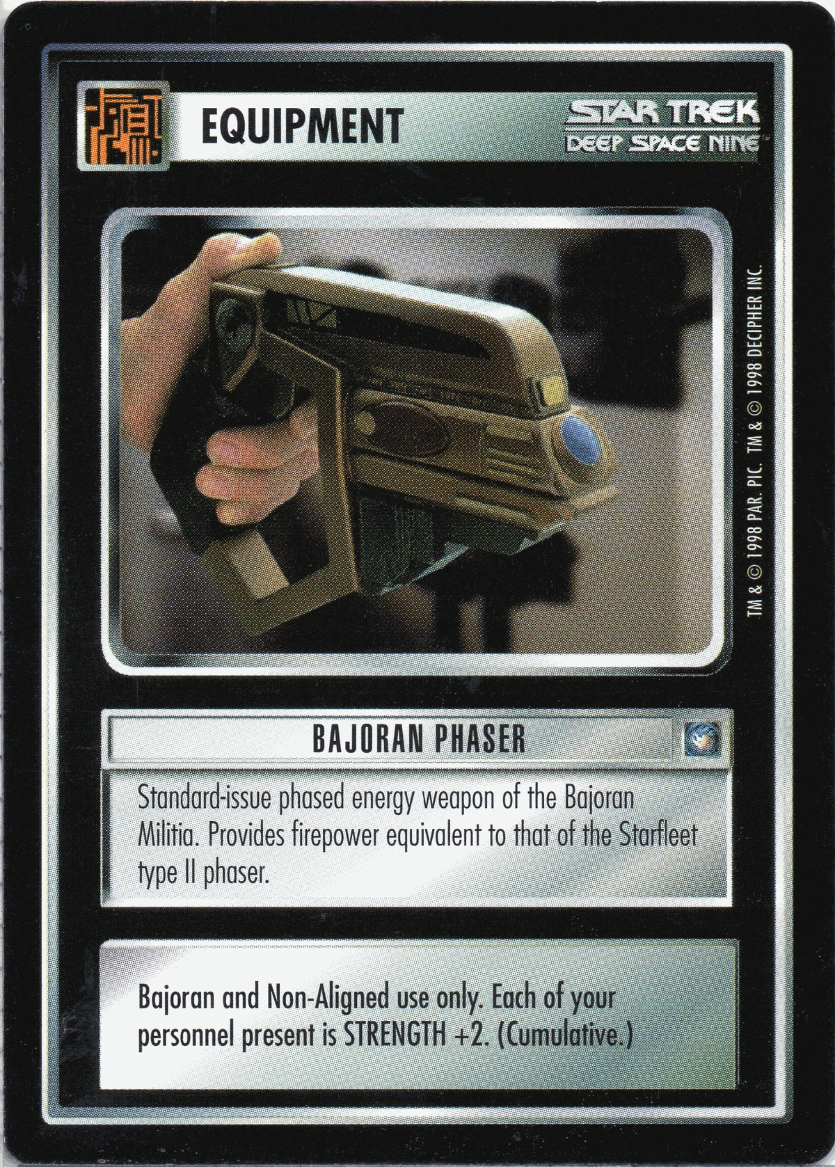 Bajoran Phaser (DS9) | CardGuide Wiki | Fandom