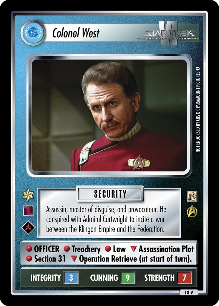 Colonel West (PLo) | CardGuide Wiki | Fandom