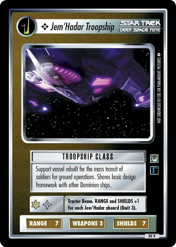 Jem'Hadar Troopship (TGQ) | CardGuide Wiki | Fandom