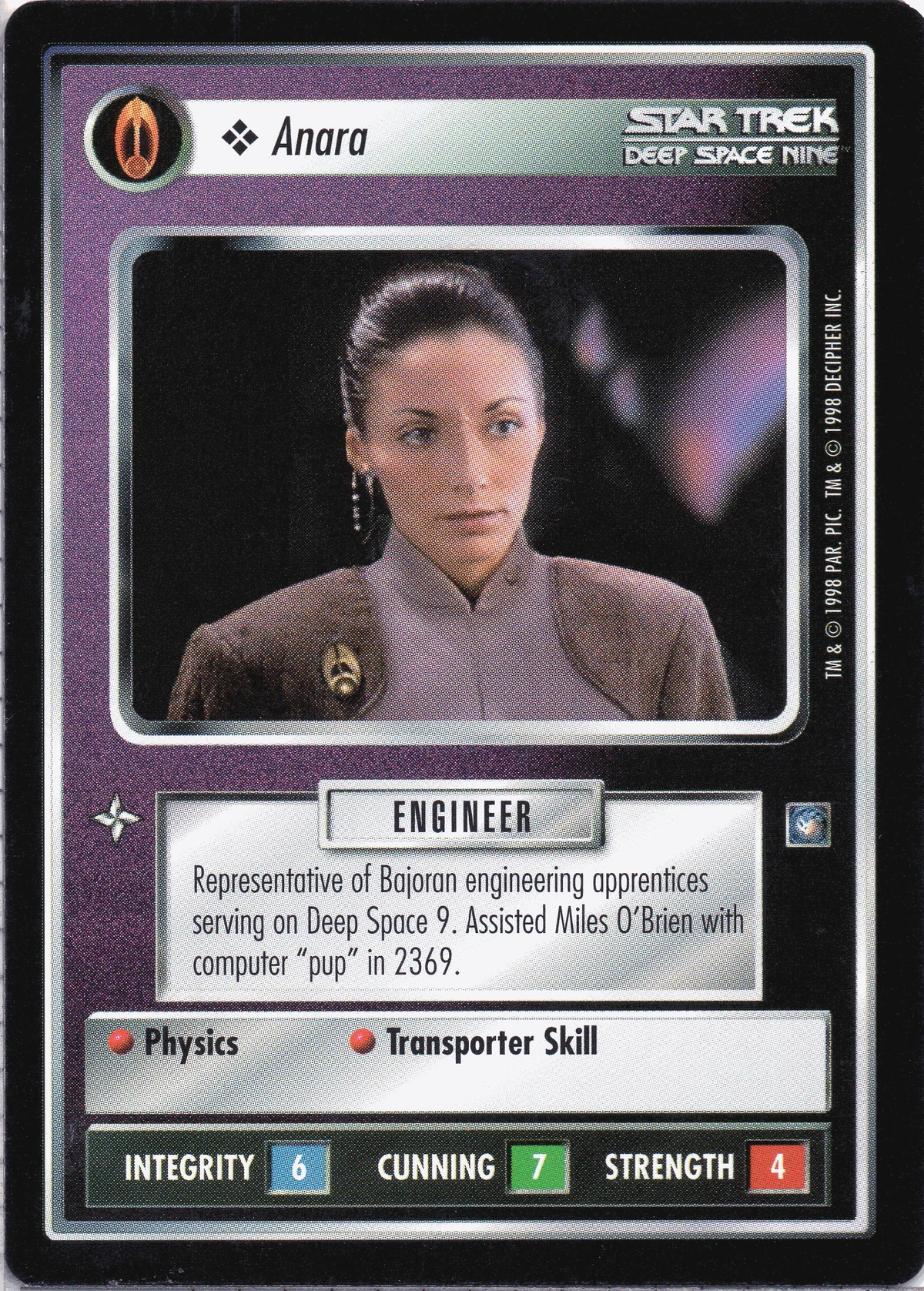 Anara (DS9) | CardGuide Wiki | Fandom