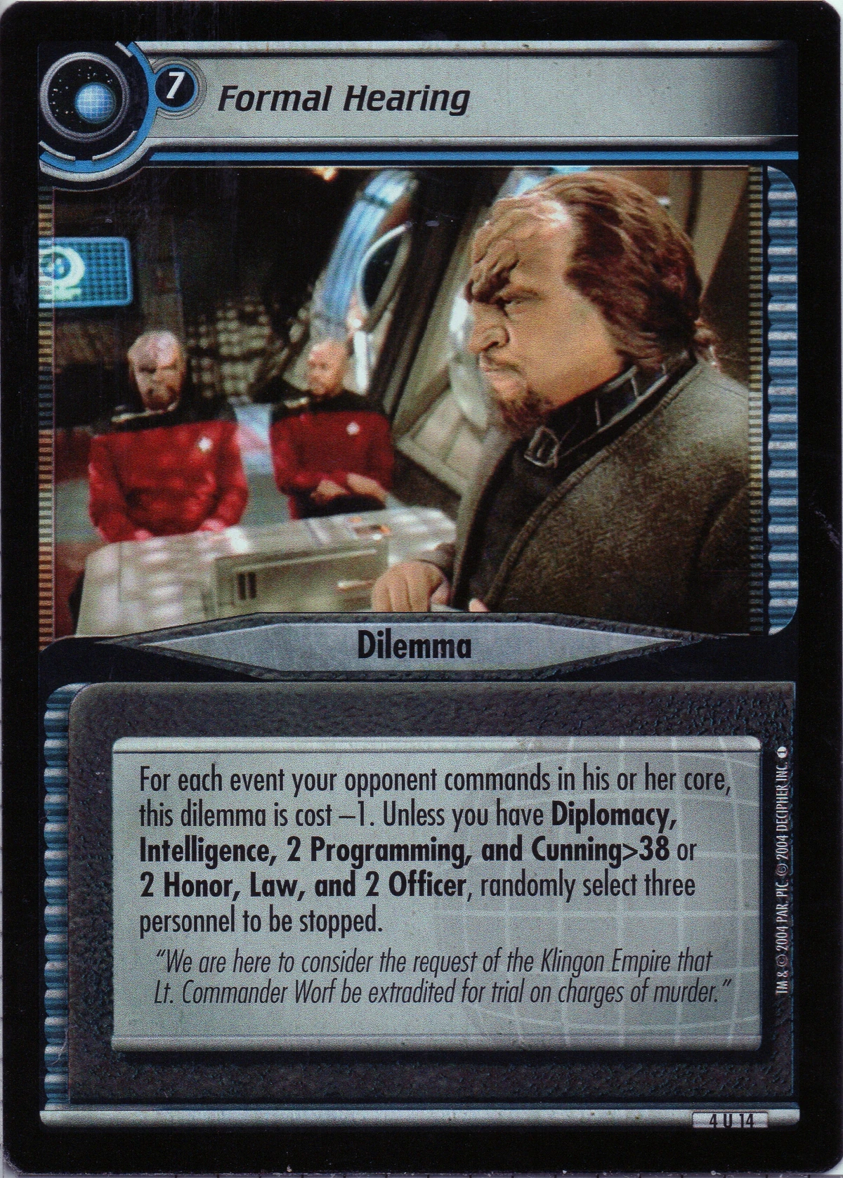 Formal Hearing (NE) | CardGuide Wiki | Fandom