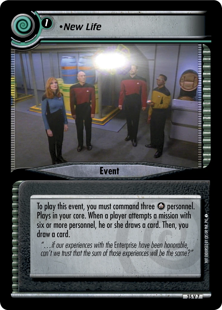 New Life (FotE) | CardGuide Wiki | Fandom