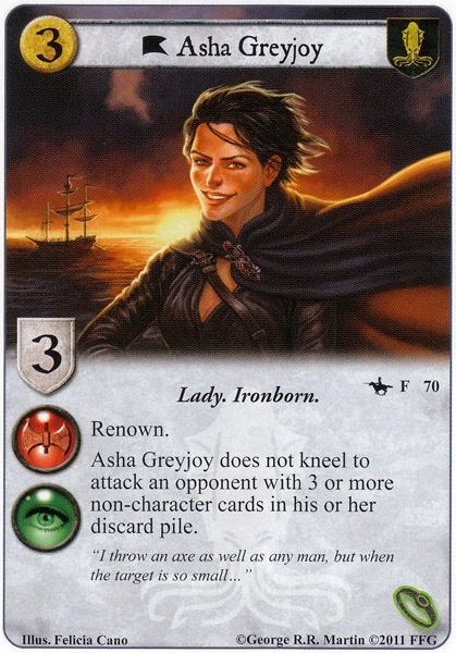 Asha Greyjoy Card
