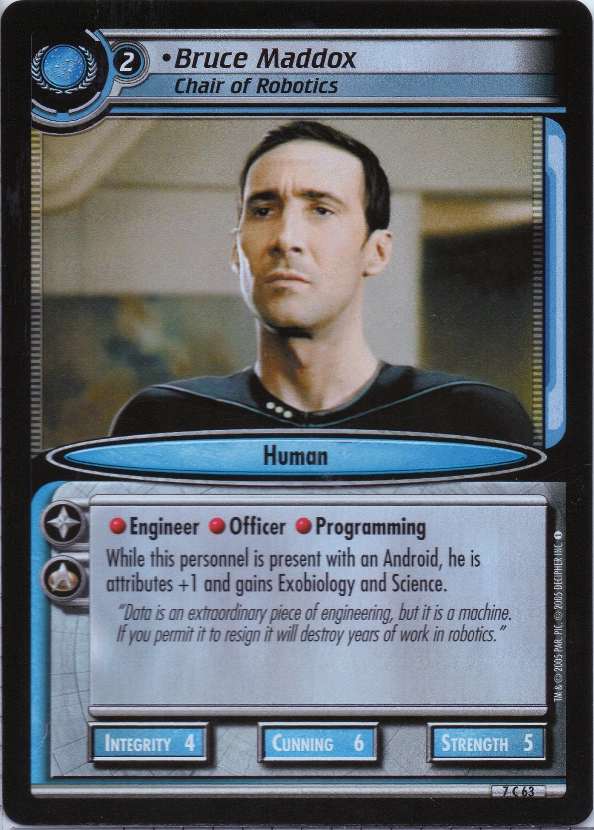 Bruce Maddox | CardGuide Wiki | Fandom