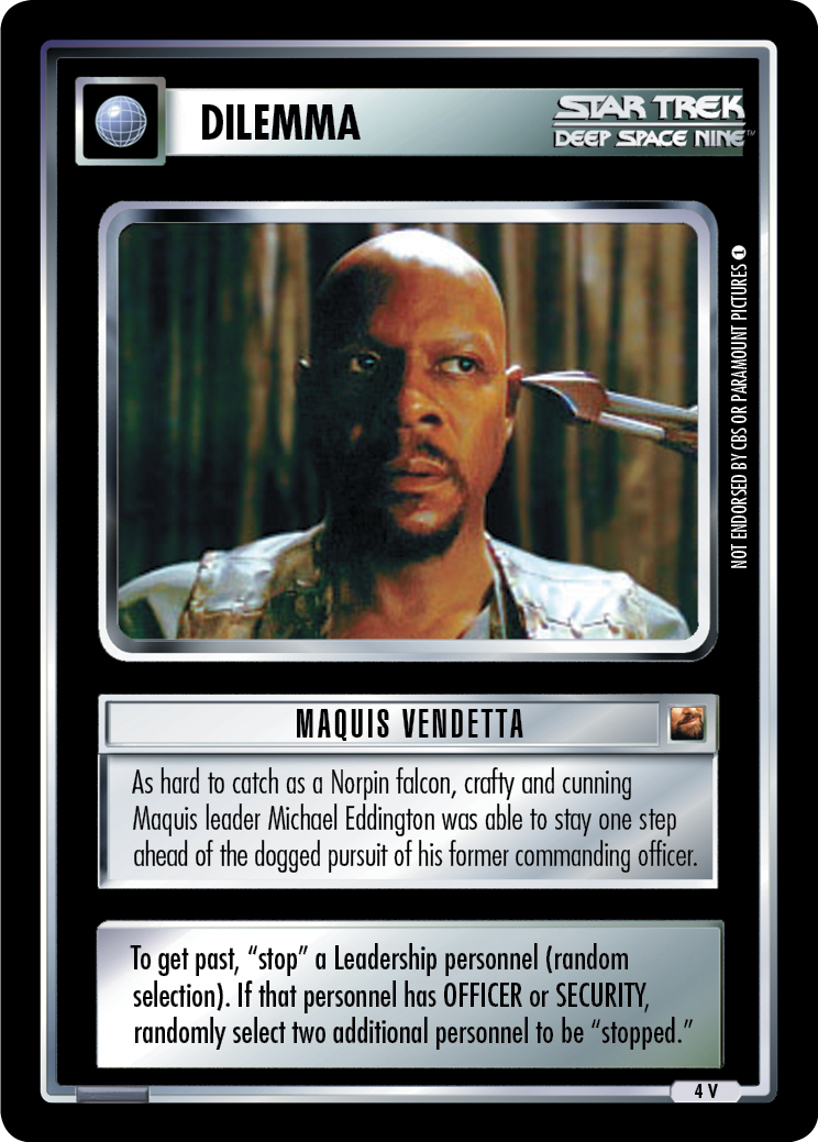 Maquis Vendetta Tm Cardguide Wiki Fandom