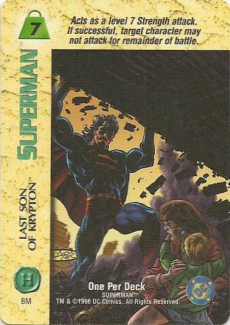 Superman Last Son Of Krypton Dcop Cardguide Wiki Fandom