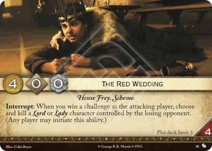 The Red Wedding (TRW) | CardGuide Wiki | Fandom