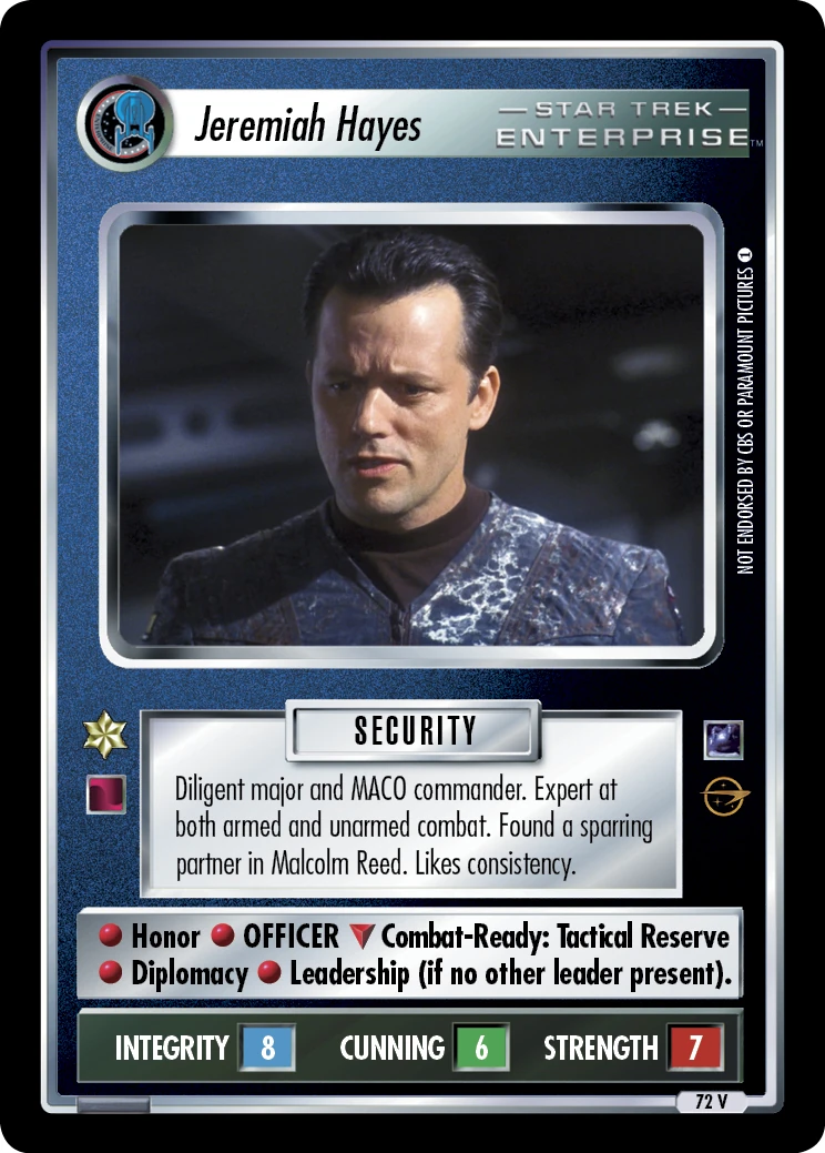 Jeremiah Hayes (BB) | CardGuide Wiki | Fandom
