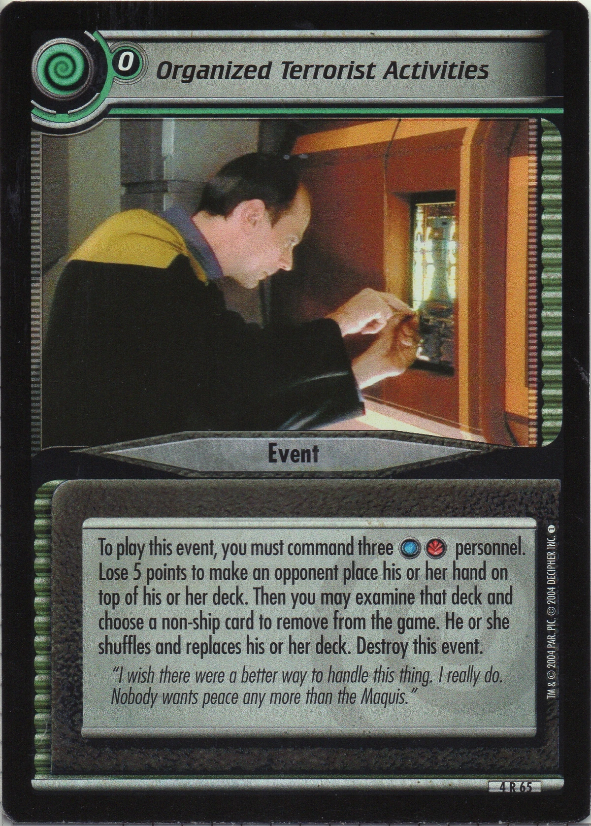 Organized Terrorist Activities (NE) | CardGuide Wiki | Fandom