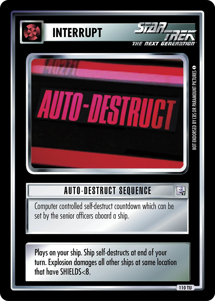 Auto-Destruct Sequence (PT) | CardGuide Wiki | Fandom