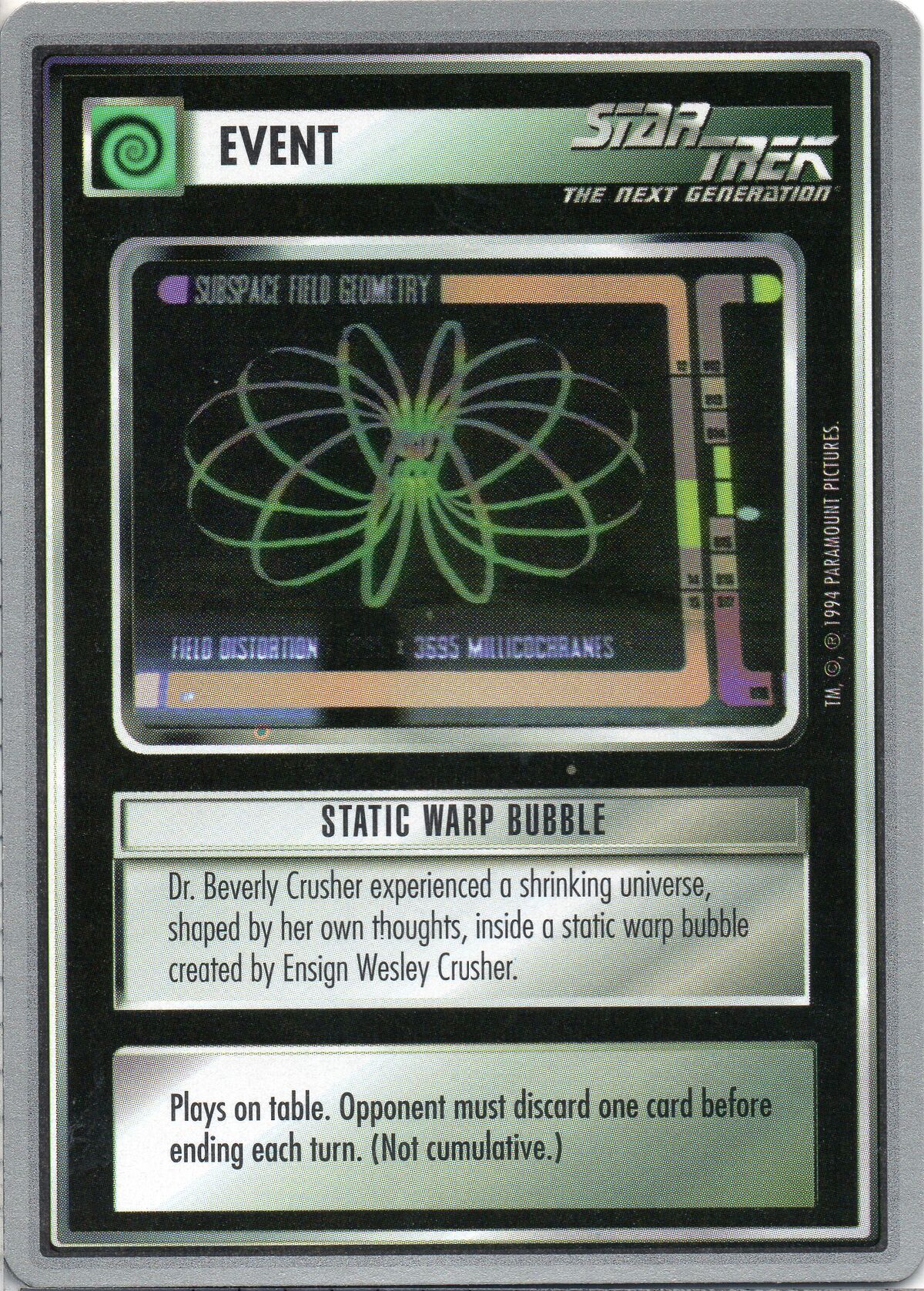 Static Warp Bubble Ct Cardguide Wiki Fandom