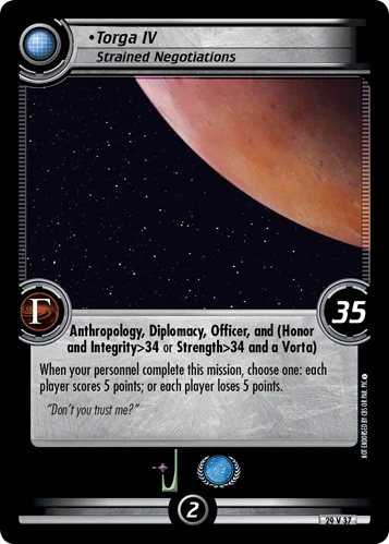 Torga IV - Strained Negotiations (US) | CardGuide Wiki | Fandom