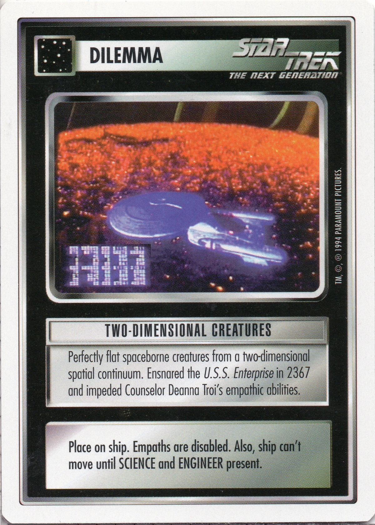 Two-Dimensional Creatures (PU94) | CardGuide Wiki | Fandom