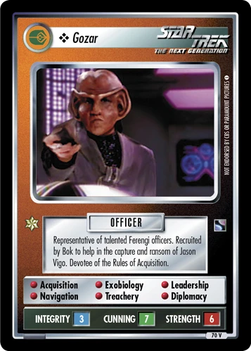 Gozar (TNG) | CardGuide Wiki | Fandom