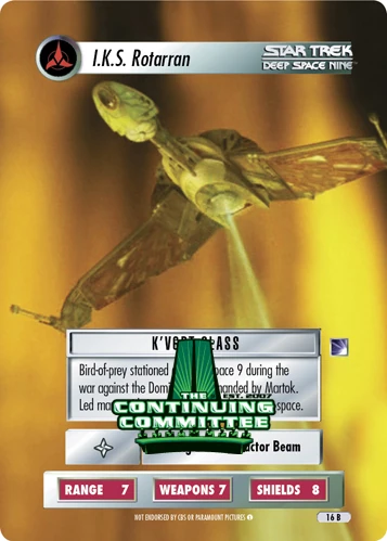 I.K.S. Rotarran (BP TCC) | CardGuide Wiki | Fandom