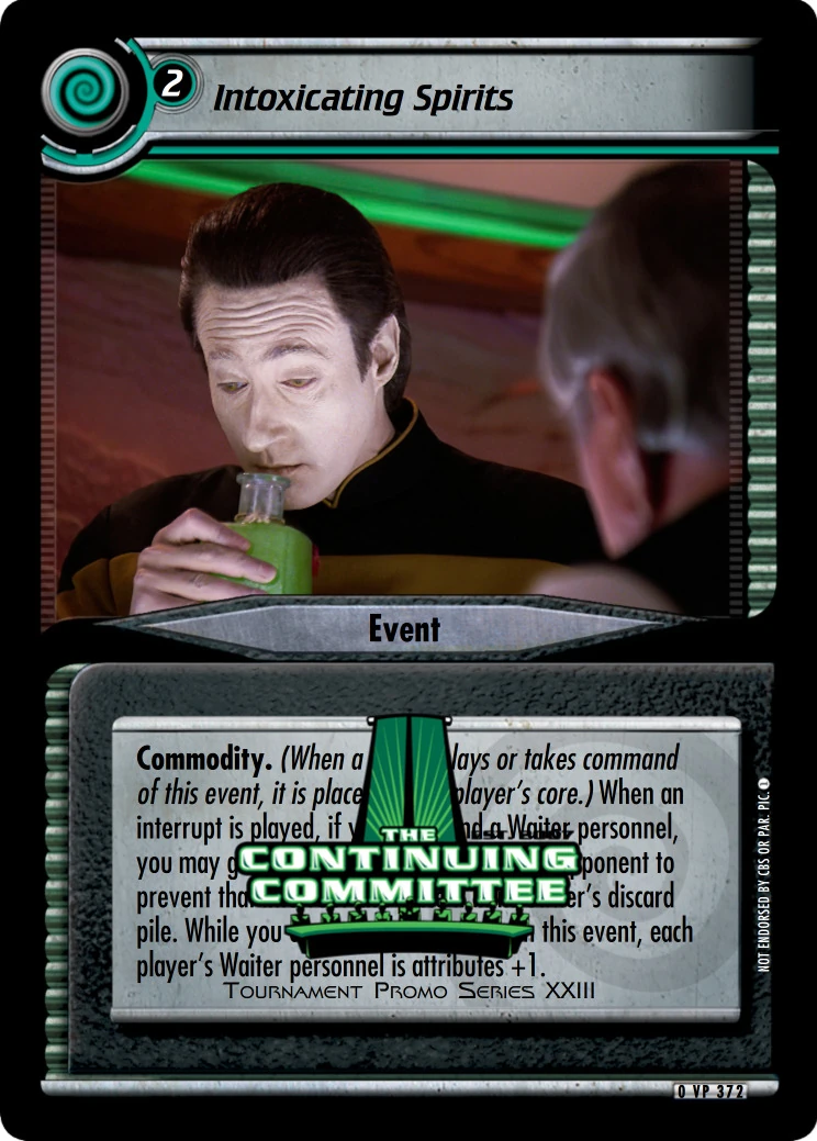 Intoxicating Spirits (VP TCC) | CardGuide Wiki | Fandom