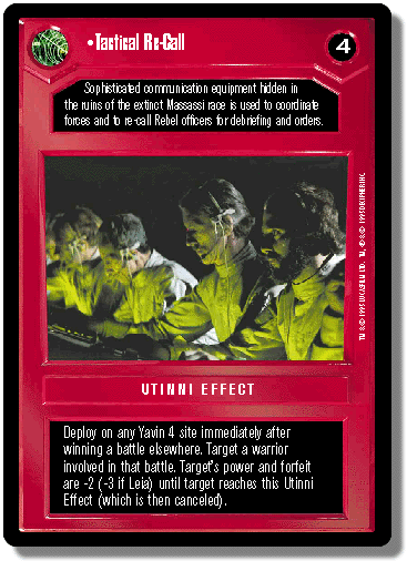 Tactical Re-Call (PL) | CardGuide Wiki | Fandom