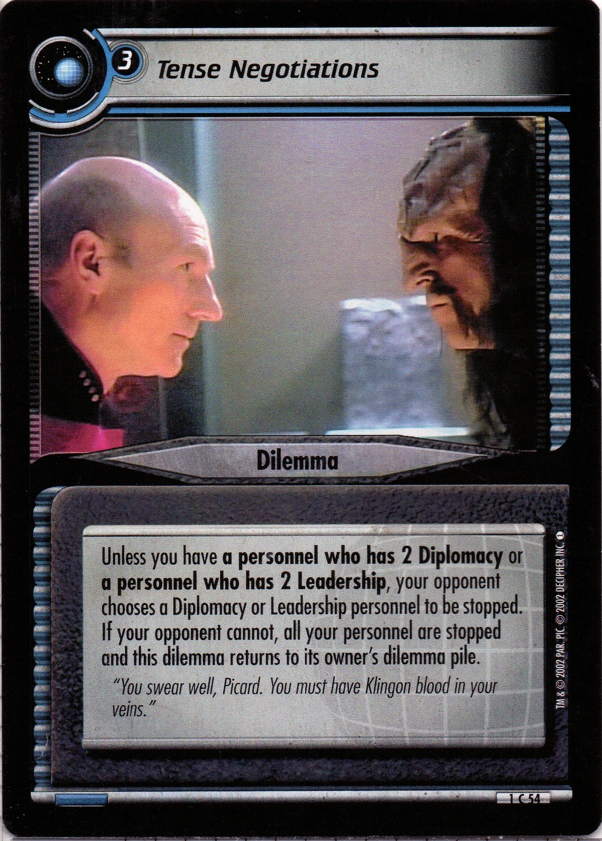 Tense Negotiations (2E) | CardGuide Wiki | Fandom