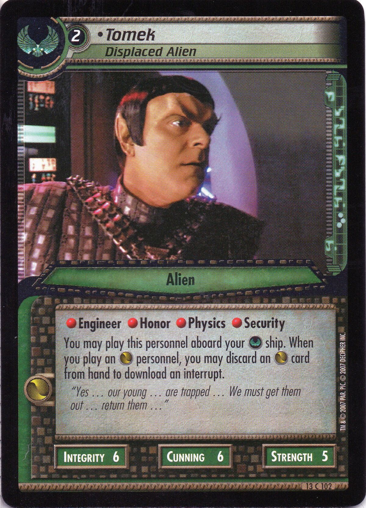 Tomek Displaced Alien Iamd Cardguide Wiki Fandom