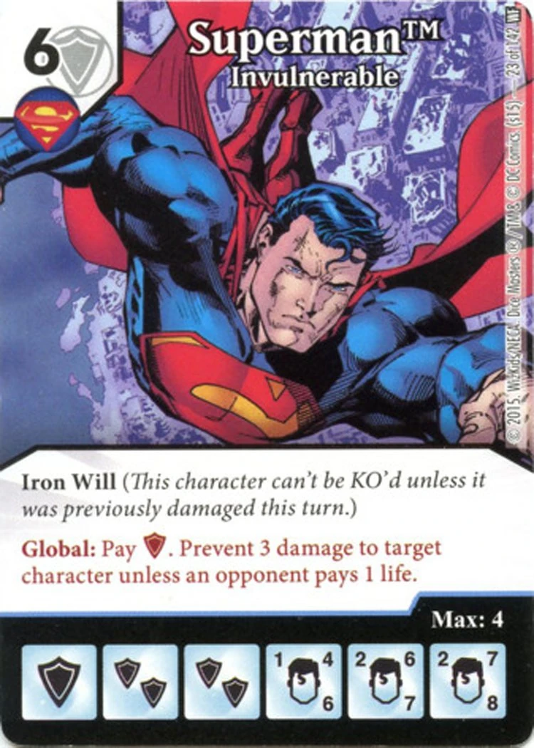 Superman - Invulnerable (WFDM) (P) | CardGuide Wiki | Fandom