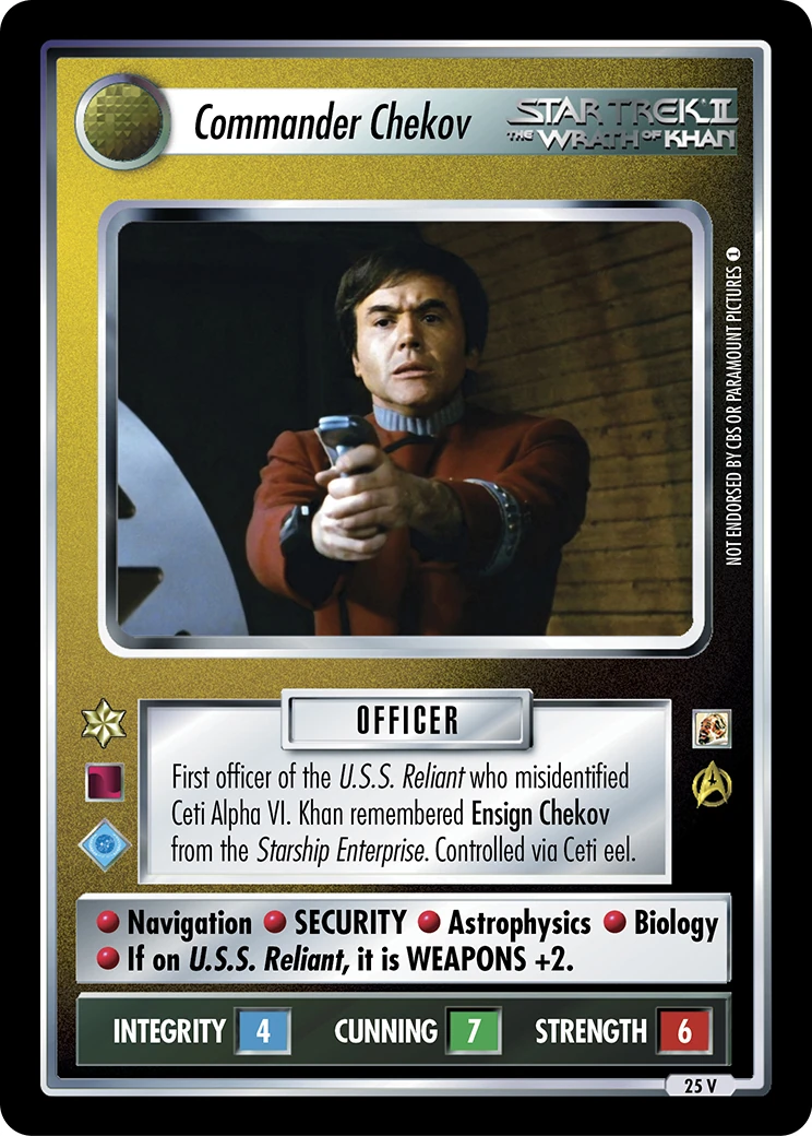 Commander Chekov (PLo) | CardGuide Wiki | Fandom
