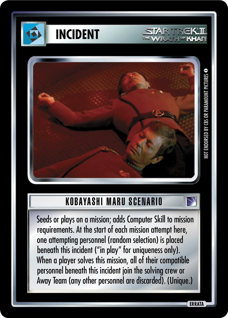 Kobayashi Maru Scenario (Errata) (VP) | CardGuide Wiki | Fandom